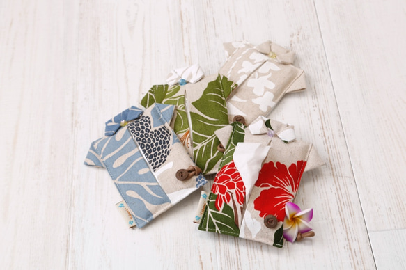 \人気アイテム ／Alohaシャツのポケットティッシュケース＊ホワイト ＜プレゼントにもおすすめ＞ その他ケース LaKaori 通販 ...