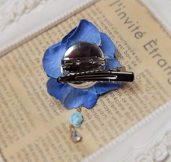【再販】2way プチコサージュ ばら（レース＆チャーム付）☆＊：セルリアンブルー コサージュ ange bleu 通販 3164273 ...