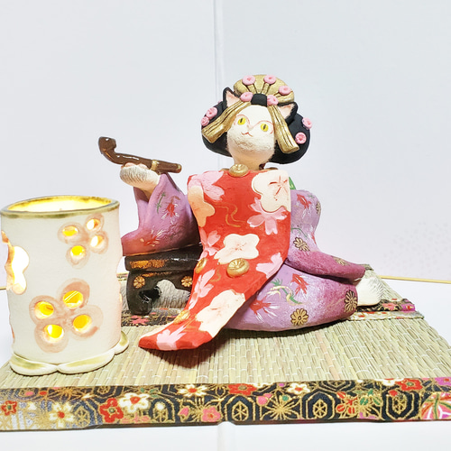 化け猫花魁 立体・オブジェ neko2 通販 7996331|Creema(クリーマ) 化け猫花魁 立体・オブジェ neko2 通販 7996331|Creema(クリーマ)