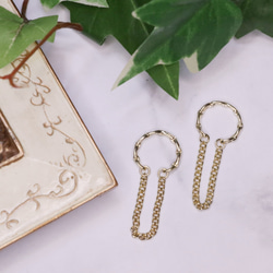 1個売り！ゴールドのダブルチェーンイヤーカフ(1個) イヤーカフ sheep_in_peace 通販｜Creema(クリーマ) 12015197