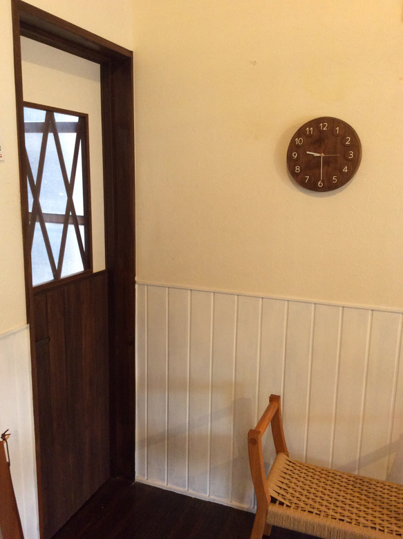 【受注製作品】 wall clock BW 掛け時計・置き時計 木工舎さきもと 通販 1541101｜Creema(クリーマ)