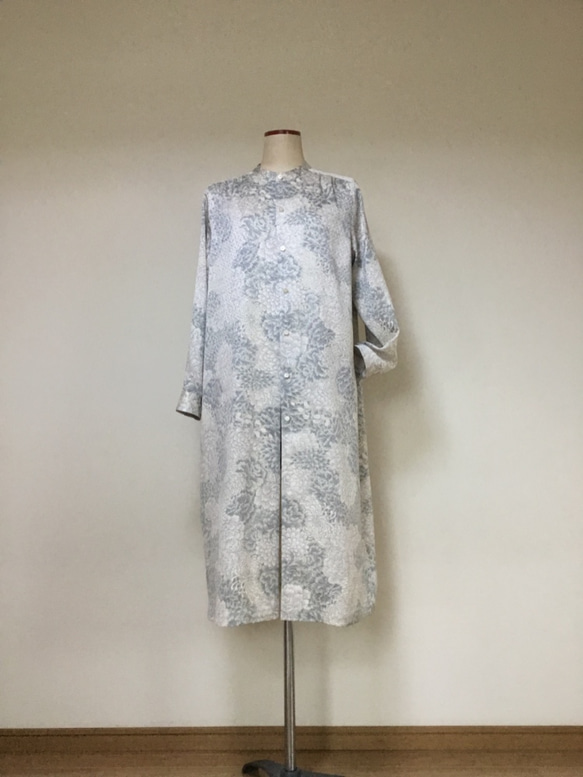 春待ちロングブラウス 絹 小紋 着物リメイク ブラウス Yoshinoya 通販 8679406｜Creema(クリーマ)