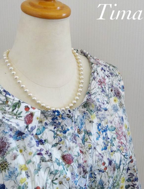 リバティ ワイルドフラワーズのブラウス ブラウス timatima 通販 1440943｜Creema(クリーマ)