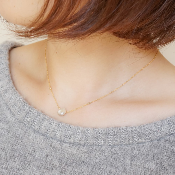 14kgf/ケシパールのショートネックレス ネックレス・ペンダント Meach.〈ミーチ〉 通販 2977044｜Creema(クリーマ)