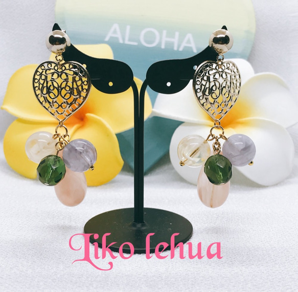 淡い春色で清楚女子力アップピアス～Jane～ ピアス（スタッド・一粒） Liko lehua 通販｜Creema(クリーマ) 6966413