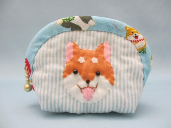 柴犬のミニポーチ オーガンジーキルト♪ ポーチ hiroheart工房 通販 11611677｜Creema(クリーマ)