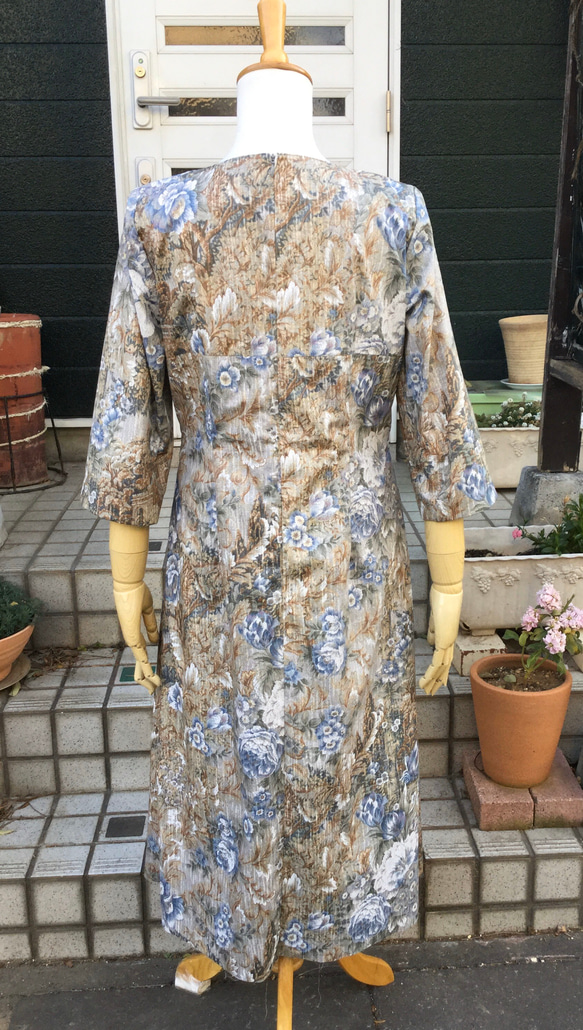 ‼️胸元切り替え ︎ゴブランプリントOP ワンピース Ri Ry 通販 8627230｜Creema(クリーマ)