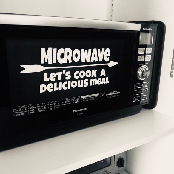 6. microwave oven sticker ウォールステッカー・ウォールデコ S and M 通販｜Creema(クリーマ)