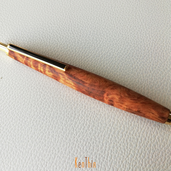 Yuto様オーダー スリムドロップ銘木シャープペンシル 日光杉 虎杢 ノック式 ··・送料無料・·· ペン・筆記用具 KenThin 通販 ...