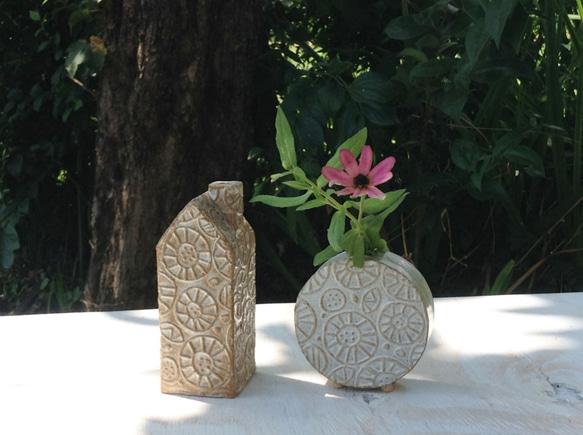 【creema限定 秋の福袋2021】ボタニカル柄セットB 一輪挿し・花瓶・花器 misakoopottery 通販 12457176 ...
