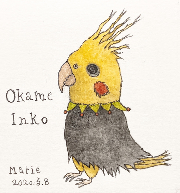 〜Okame Inko〜 ミニ原画 1点ものです。 イラスト ねこぜや 通販 8779732｜Creema(クリーマ)
