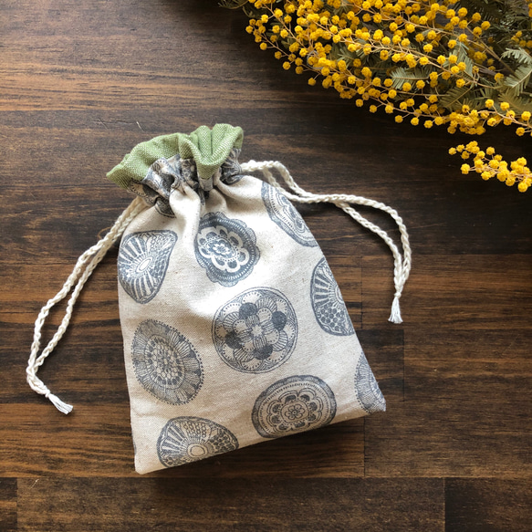 きんちゃくさん 裏地つき 巾着袋 SO SUKE 通販 9495706｜Creema(クリーマ)