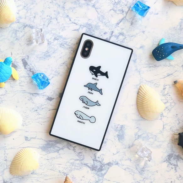 【iPhone】海の生き物たち シャチ・イルカ・ジュゴン・マナティ iPhoneケース・カバー ココロタロウ36 通販 11568127 ...
