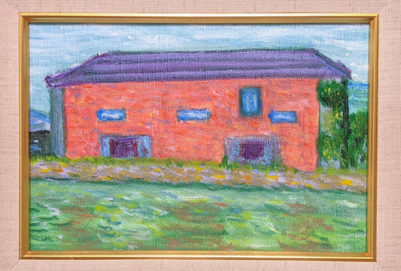 北の赤レンガ 額装 油彩画原画 絵画 yko 通販 12550824｜Creema(クリーマ)