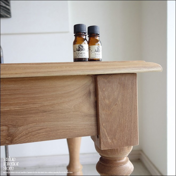 チーク無垢材 デスクReproN 机 テーブル パソコンデスク カウンターデスク ナチュラル 什器 無垢材 120cm 机・デスク value ...