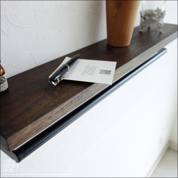 チークマルチハンガー角W 棚付きタオル掛け 収納 ウォールコートハンガー シェルフ 店舗什器 銘木 タオルハンガー ハンガーラック value ...