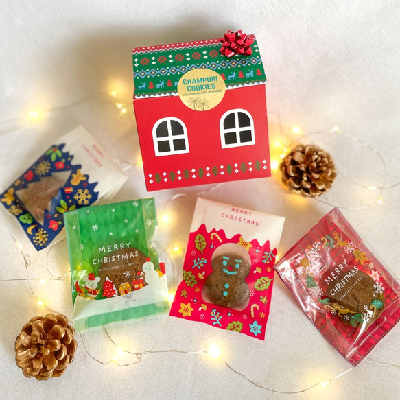 グリスマス限定ギフトボックス（4枚入り） クッキー Champuri Cookies 通販｜Creema(クリーマ) 13072525