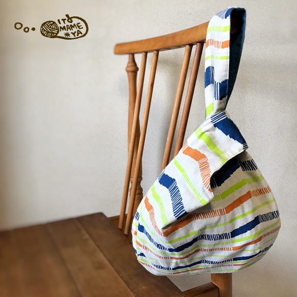 コロンとまぁるいノット（結び）バッグ しじみ リバーシブル エコバッグ・サブバッグ ITOMAME YA 通販 7512026｜Creema ...