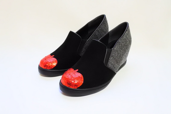 RINGO ツイード スリッポン BUN BUN CHEEK 通販 2996053｜Creema(クリーマ)