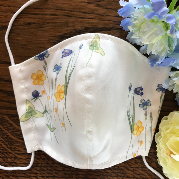 レディース立体夏マスク【庭の花】 夏マスク Rose&Berry 通販｜Creema(クリーマ) 10096676