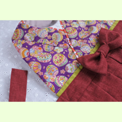 袴スタイ てまり☓紅 女の子 お食い初め 初節句 お正月 100日 スタイ・よだれかけ sionahoo 通販 10510587｜Creema ...