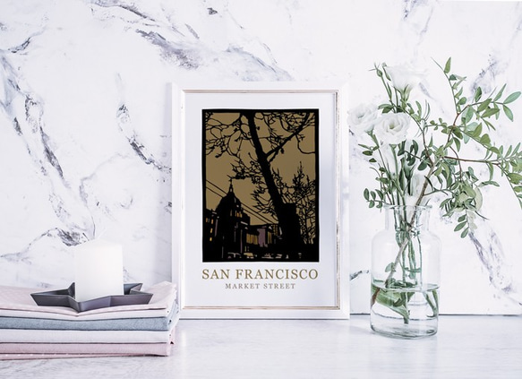 San Francisco City Hall_2 / 小さいアート_ポストカード / MB007 切り絵 MASUMI BOSHITA 通販 ...