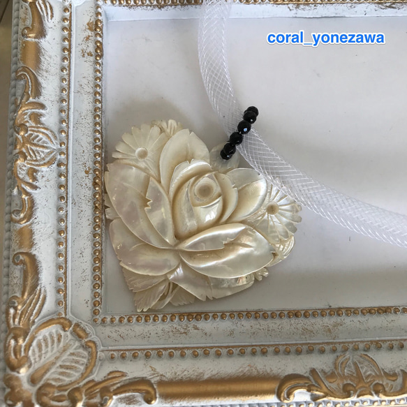 ♡薔薇♡〜白蝶貝〜 ネックレス・ペンダント coshiyo yonezawa 通販｜Creema(クリーマ) 4890732