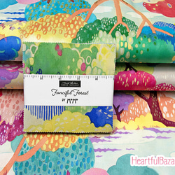 USAコットン(110×50) moda Fanciful Forest 水彩の森 リーフ 生地 ハートフルバザール 通販 12074996 ...