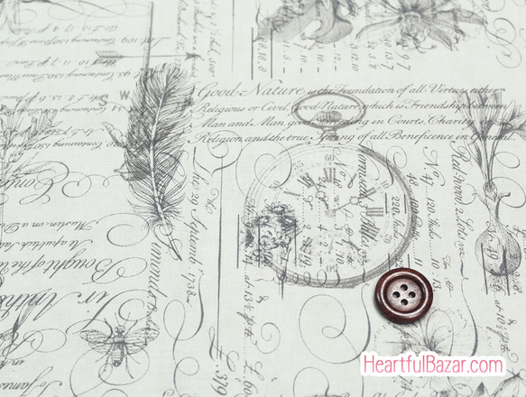 USAコットン moda Quill ボタニカルスケッチブック 生地 ハートフルバザール 通販 4595133｜Creema(クリーマ)