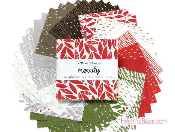 USAコットン moda charmpack 42枚セット Merrily 生地 ハートフルバザール 通販｜Creema(クリーマ)