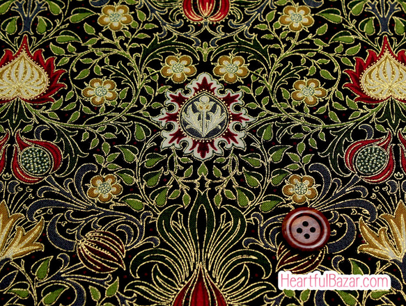 USAコットン moda Morris Holiday 1904 Persian エボニー 生地 ハートフルバザール 通販 6020109 ...