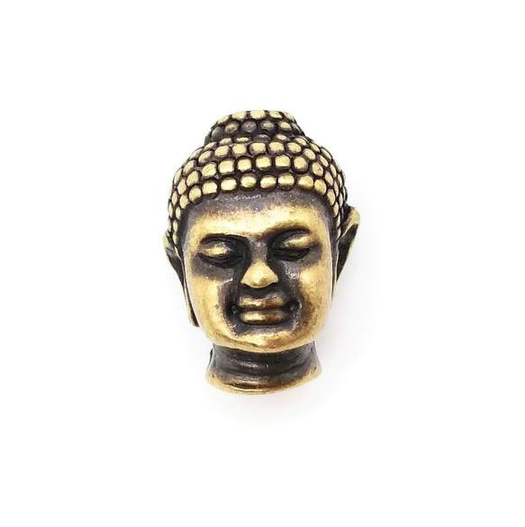 ブッタビーズ 大穴 合金、真鍮 黒染め加工 1つ BANIMALALL ビーズ something good 通販｜Creema(クリーマ ...