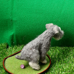 羊毛わんこ(おつとめポーズ？！シュナウザー) 羊毛フェルト おじゃじゃ 通販｜Creema(クリーマ) 12612840