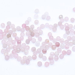 N1174 1連 高品質天然石ビーズ ローズクォーツ ラウンドカット 3mm【1連(約110ヶ)】 天然石 beads&parts【プロフ必読 ...