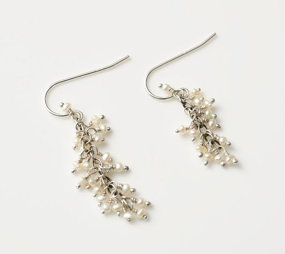 CP171(淡水パール) ピアス（フック・チェーン） CREER 通販 10057073｜Creema(クリーマ)