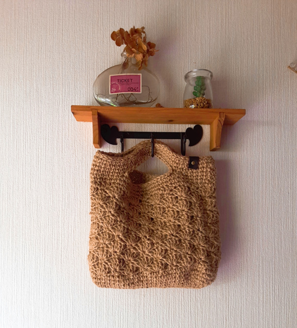 麻ひも松編みミニバック かごバッグ yomogi 通販 12163432｜Creema(クリーマ)