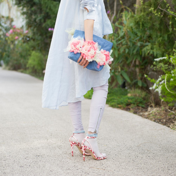 スパイス｜咲き編みクラッチ・ポシェット（畳縁） クラッチバッグ chiko 通販 4257367｜Creema(クリーマ)