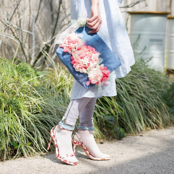 スパイス｜咲き編みクラッチ・ポシェット（畳縁） クラッチバッグ chiko 通販 4257367｜Creema(クリーマ)