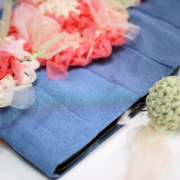 スパイス｜咲き編みクラッチ・ポシェット（畳縁） クラッチバッグ chiko 通販 4257367｜Creema(クリーマ)