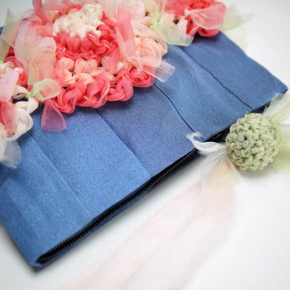 スパイス｜咲き編みクラッチ・ポシェット（畳縁） クラッチバッグ chiko 通販 4257367｜Creema(クリーマ)