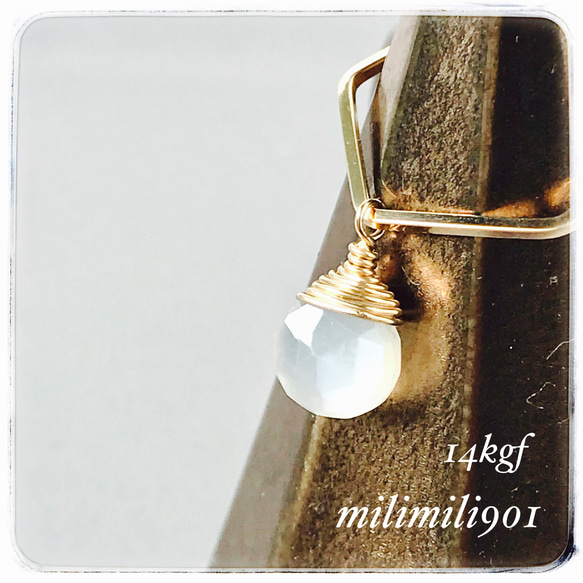 14kgf 癒し・女性性up♡ホワイトムーンストーンのクラシックイヤーカフ イヤーカフ milimili901 通販 10840341｜Creema(クリーマ)