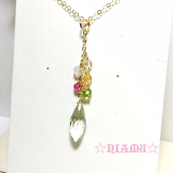 【ペンダントトップ】14kgf 宝石質天然石 ネックレスペンダント ハンドメイド ネックレス・ペンダント NIAMU 通販｜Creema ...