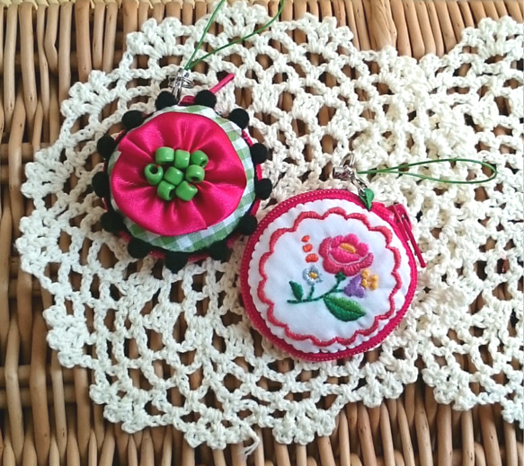 マカロンポーチ☆コインケース 小銭入れ・コインケース 布編みのととこ 通販｜Creema(クリーマ) 2189253