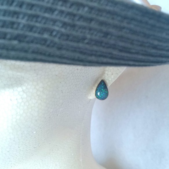 京都オパールのdropピアス【orイヤリング】 イヤリング・ノンホールピアス mrtay 通販 1673640｜Creema(クリーマ)