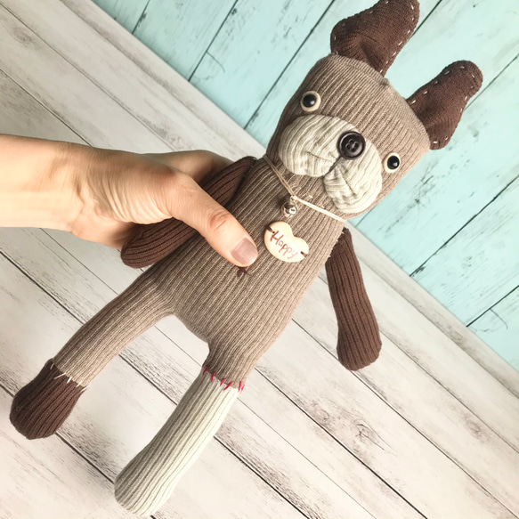 ユニちゃんシリーズ!!【 靴下ワンコ 】ほっこり カワイイ ぬいぐるみ ぬいぐるみ art工房＊Palufe. 通販｜Creema(クリーマ)