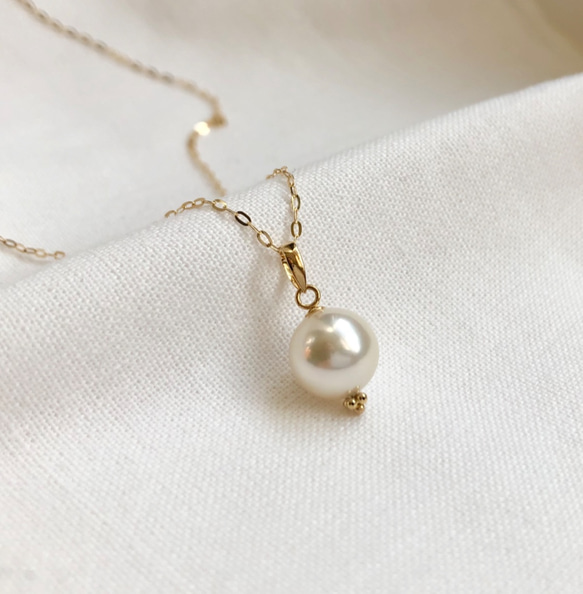 あこや ペンダントトップ 8mm ペンダントトップ JewelLaMarju 通販 8079639｜Creema(クリーマ)
