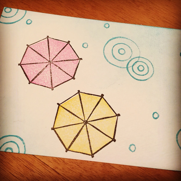 雨降りはんこ はんこ・スタンプ ももあん 通販 2334403｜Creema(クリーマ)