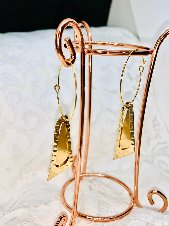 ゴールドフープピアス ピアス（フープ） Rynx 通販 12648141｜Creema(クリーマ)