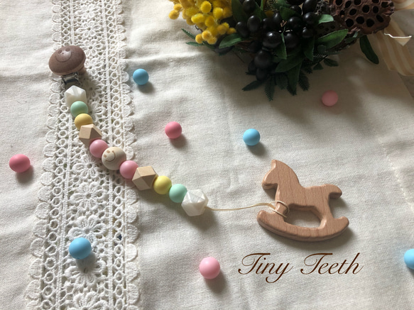 tinyteethおもちゃホルダー【smile spring】 おもちゃ・人形 cherie de imu 通販｜Creema(クリーマ)
