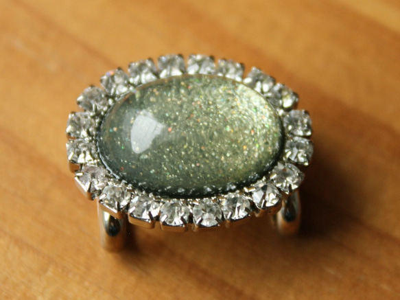 帯留 lame dgreen 帯留め uzuz works 通販 8042103｜Creema(クリーマ)